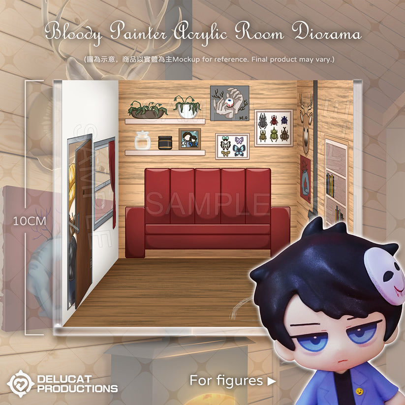 Bloody Painter Acrylic Room Diorama (for Figures) – DeluCat Official Store
